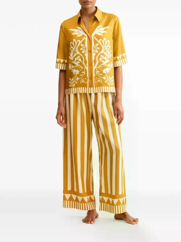 ERES Floral Print Silk Shirt - Yellow