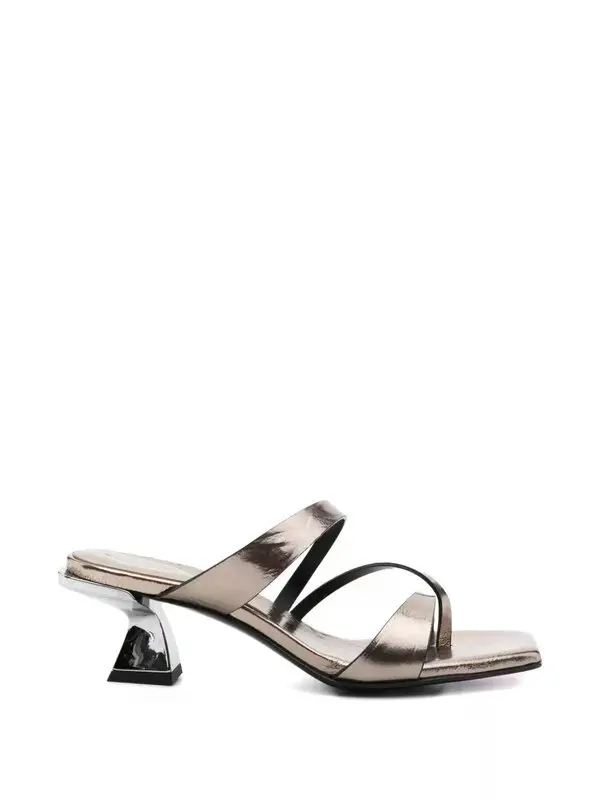 DONNARÌ Leather Strappy Sandals