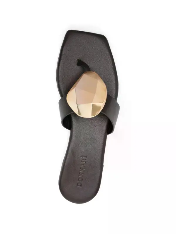 DONNARÌ Geometric-appliqué Sandals