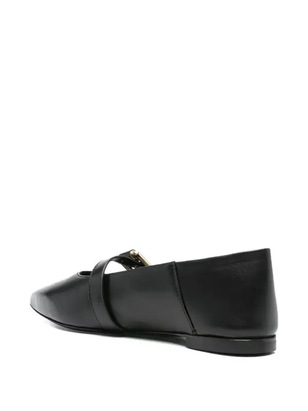 Moschino Buckle Strap Ballet Flats