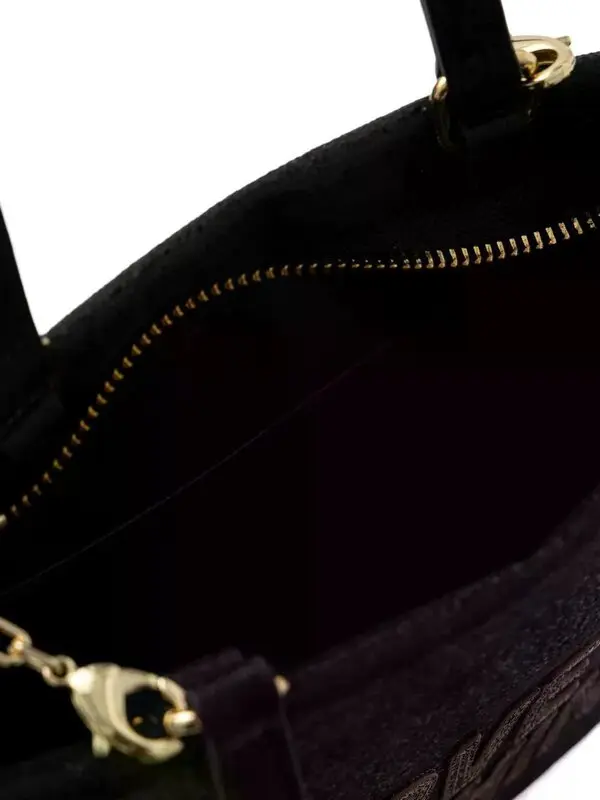 Moschino Embellished Lettering Tote