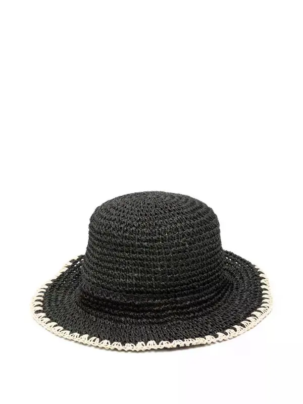 BY MALENE BIRGER Woven-trim Hat - Black
