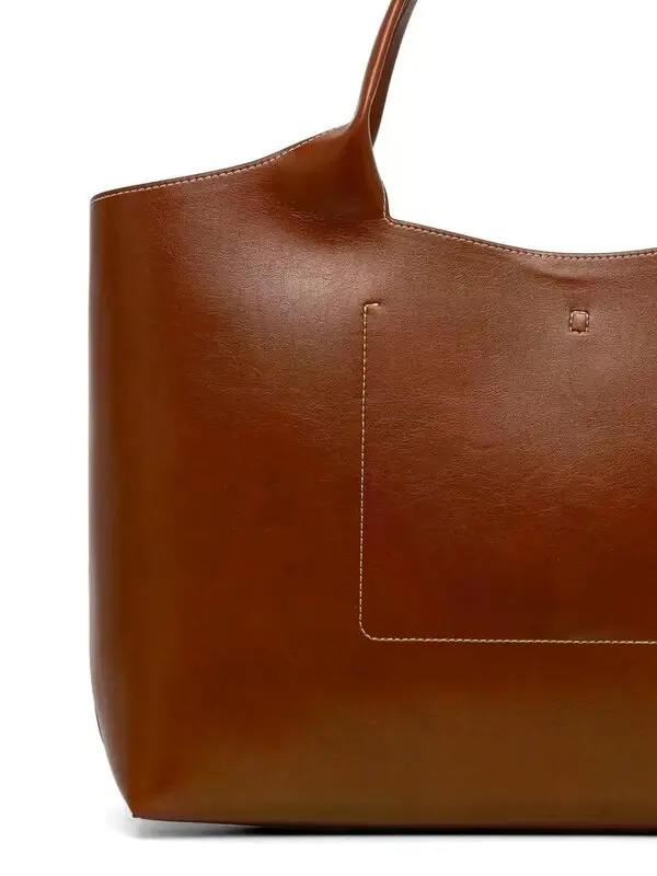 Moschino Logo-applique Tote Bag - Brown