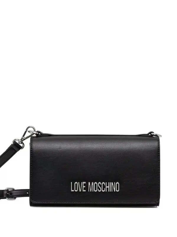 Moschino Logo-plaque Cross Body Bag - Black