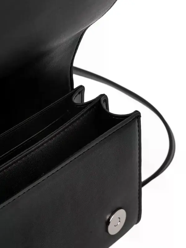 Moschino Logo-plaque Cross Body Bag - Black