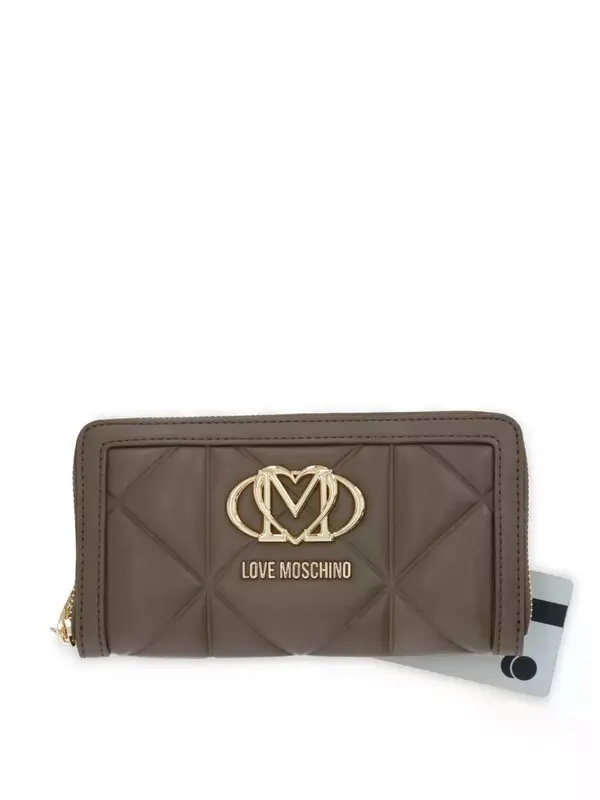 Moschino Quilted Zipped Wallet