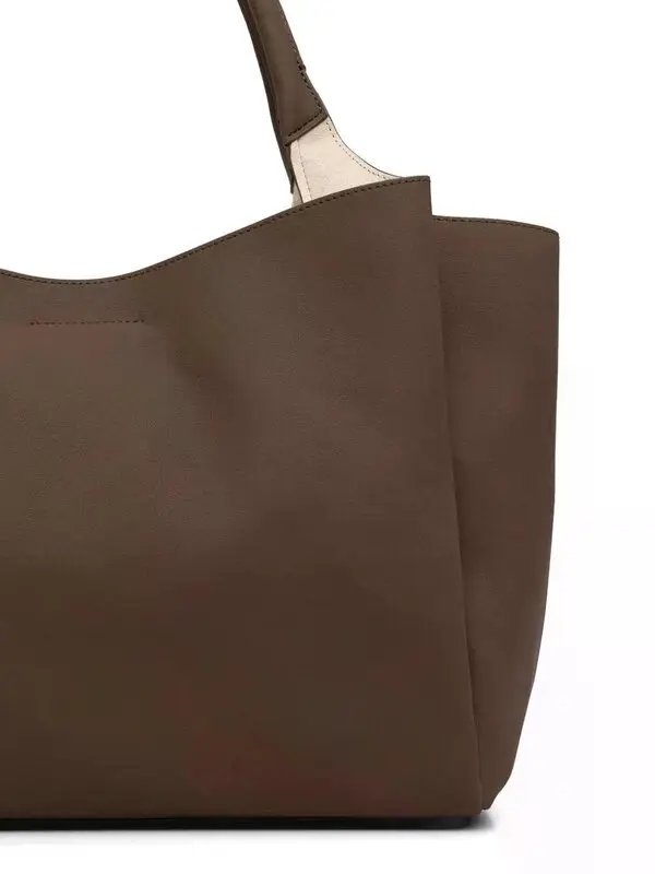 Moschino Logo-plaque Tote Bag - Brown