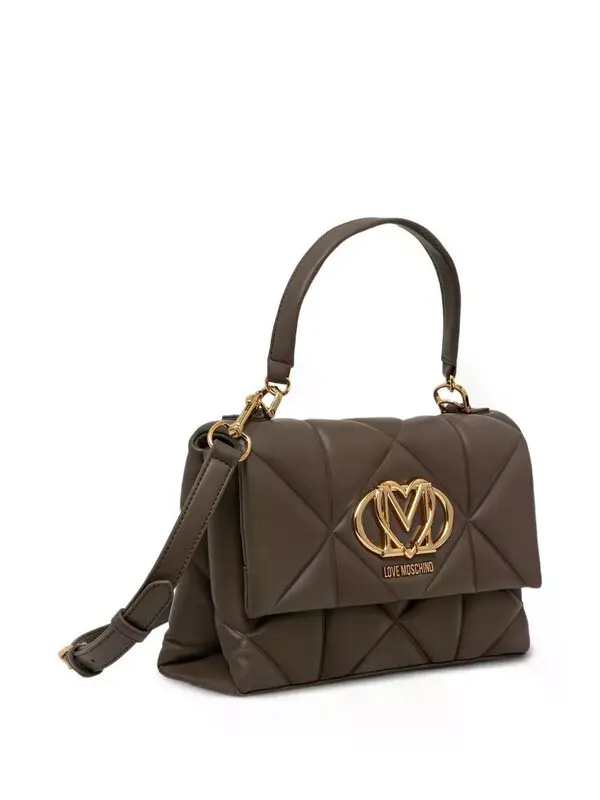Moschino Quilted Top-handle Tote Bag - Brown