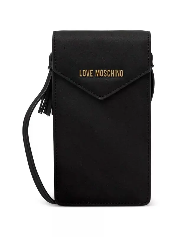 Moschino Tassel-detail Adjustable-strap Phone Bag - Black