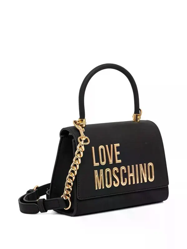 Moschino Chain-strap Top Handle Tote Bag - Black