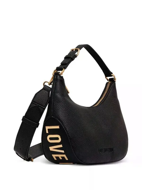 Moschino Logo-lettering Cross Body Bag - Black