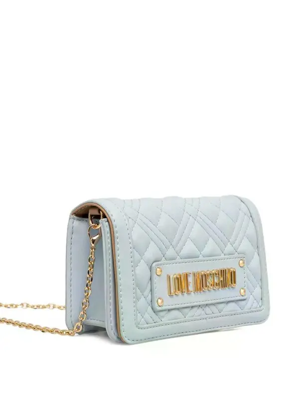 Moschino Quilted Cross Body Bag - Blue