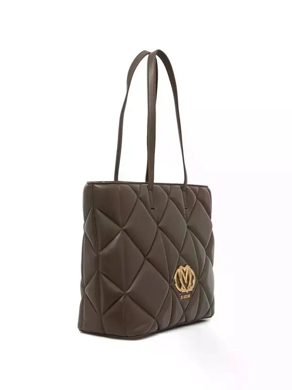 Moschino Quilted Logo-detail Tote