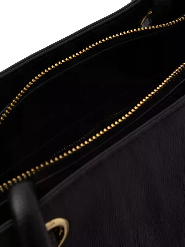 Moschino Braided-handle Heart-detail Tote Bag