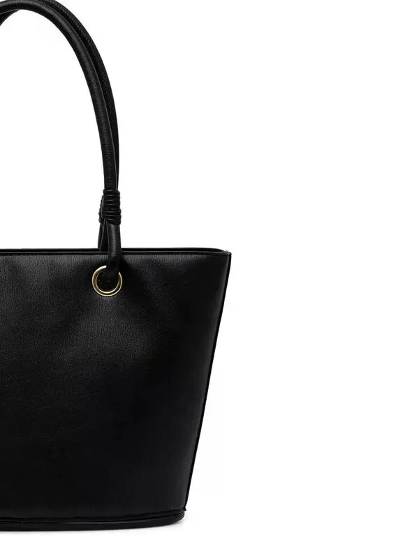 Moschino Braided-handle Heart-detail Tote Bag