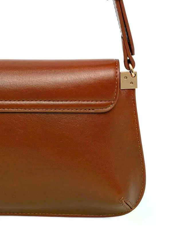 Moschino Logo-plaque Shoulder Bag - Brown