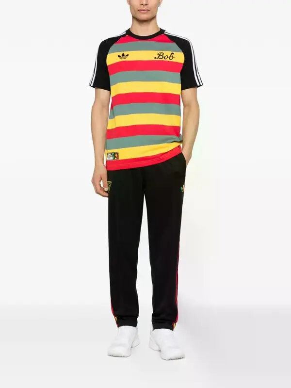 Adidas Bob Marley Originals Striped T-shirt - Black