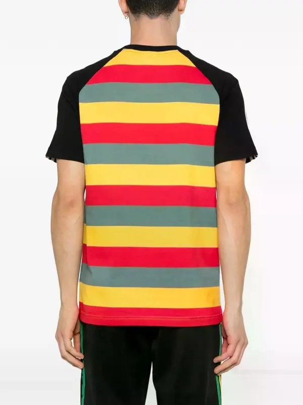 Adidas Bob Marley Originals Striped T-shirt - Black