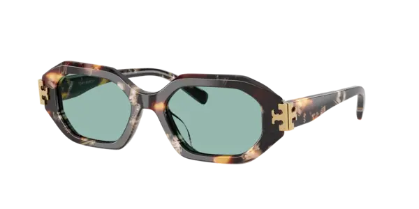 Tory Burch Octagon Sunglasses - Petrol Green