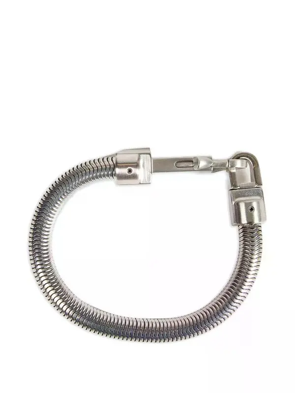 Rick Owens Snake Metal Bracelet - Silver