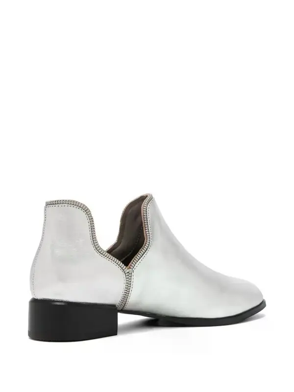 Senso Leather Boots - Silver