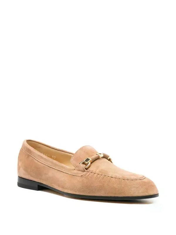 DOUCAL'S Suede Hardware Loafers