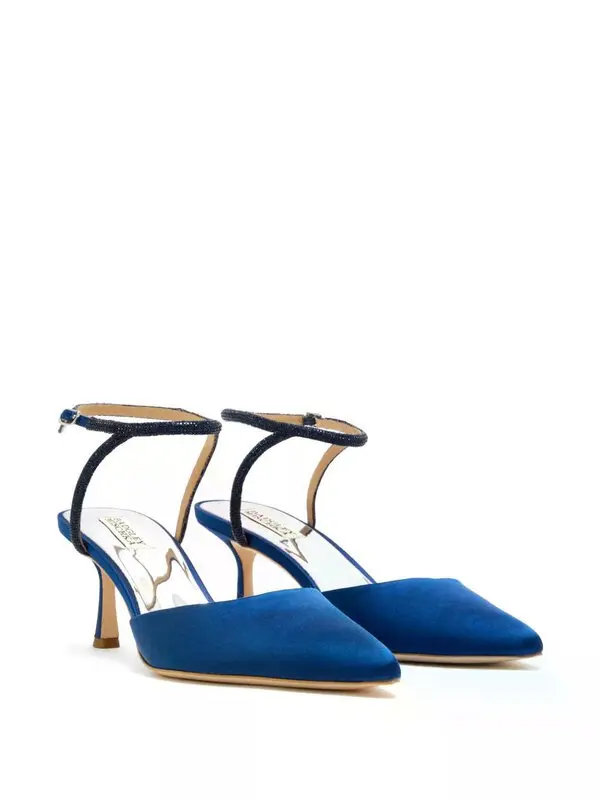 Badgley Mischka Crystal-embellished Pumps - Blue