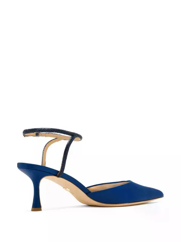 Badgley Mischka Crystal-embellished Pumps - Blue
