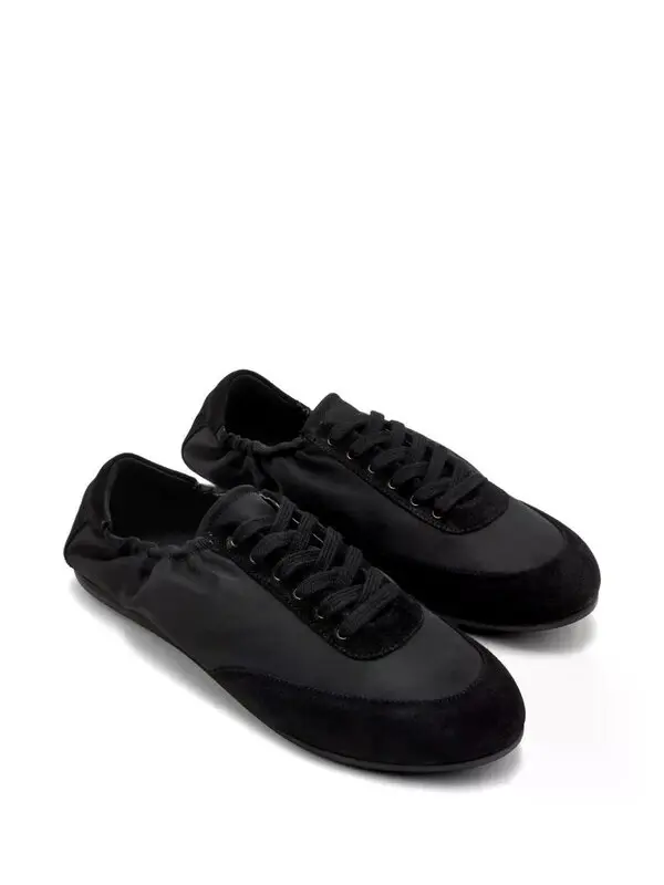 Staud Joey Suede-panelled Sneakers