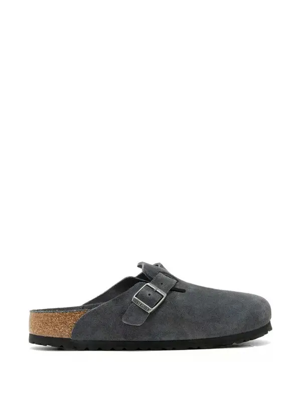 BIRKENSTOCK Buckle-strap Slippers - Grey