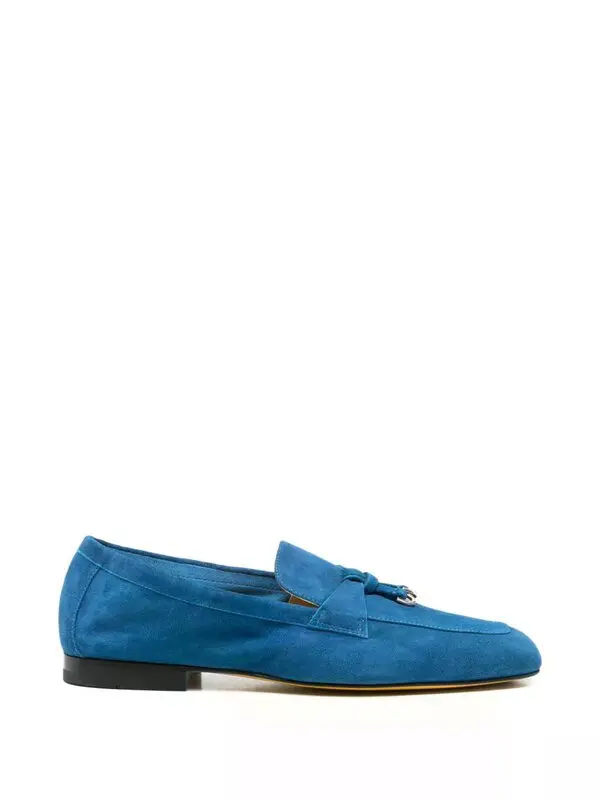 DOUCAL'S Calf Suede Tassel Loafers