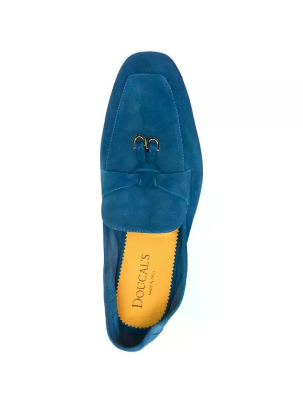 DOUCAL'S Calf Suede Tassel Loafers
