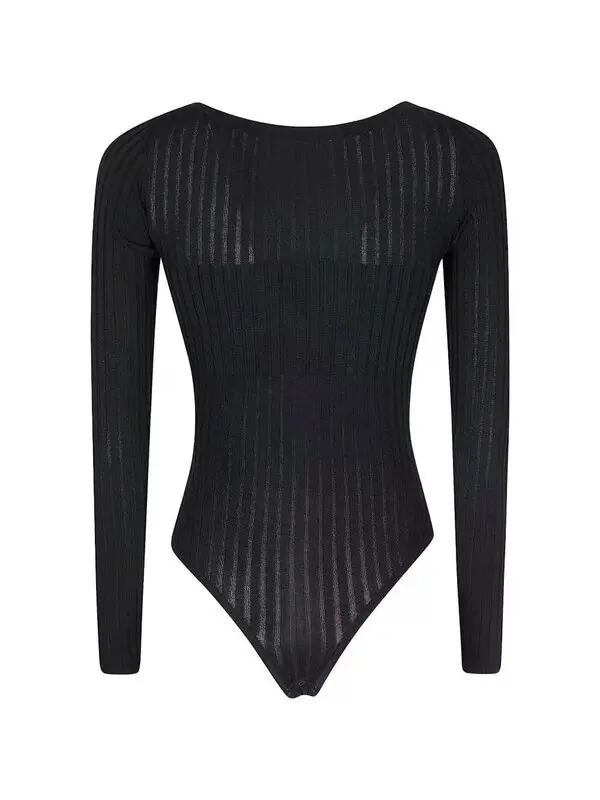 Elisabetta Franchi Buttoned Long-sleeve Bodysuit