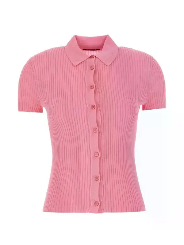Balenciaga Buttoned Ribbed Shirt