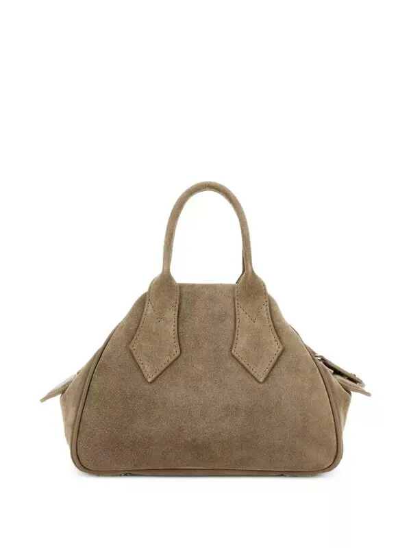 VIVIENNE WESTWOOD Yasmine Orb-detail Leather Tote Bag - Grey