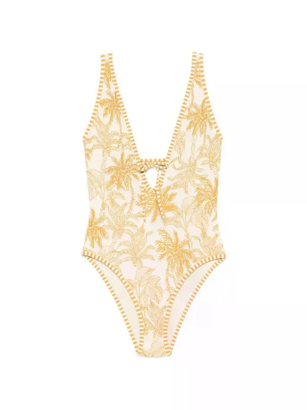 ERES Destination Palm Tree Swimsuit - Neutrals