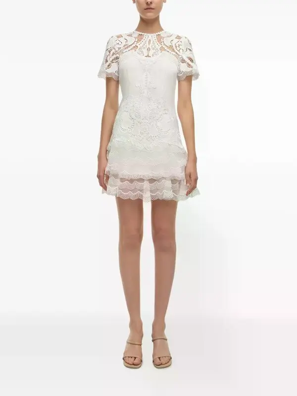 Simkhai Paislee Lace-detail Mini Dress - White