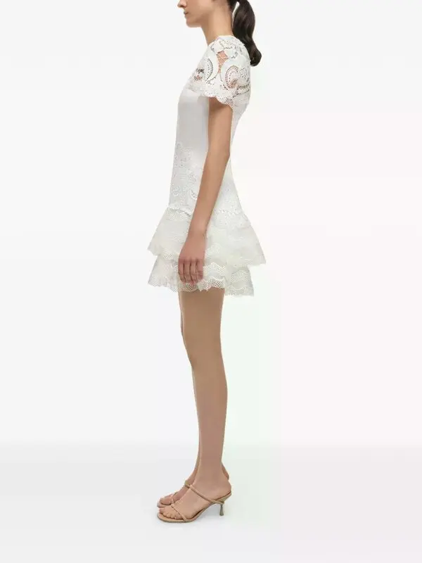 Simkhai Paislee Lace-detail Mini Dress - White