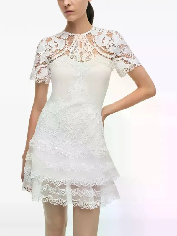 Simkhai Paislee Lace-detail Mini Dress - White