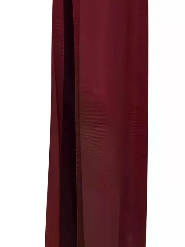 Saint Laurent Short Sleeve Maxi Dress - Red