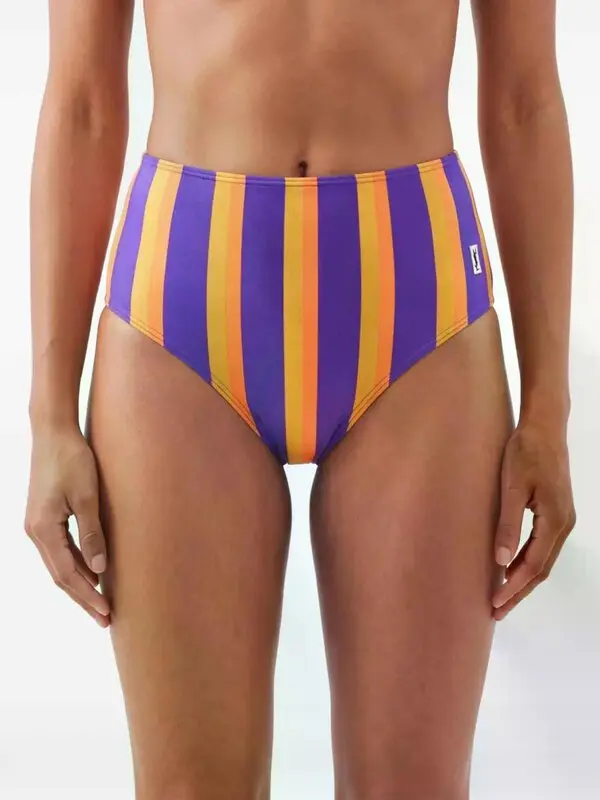 Saint Laurent Striped Bikini Bottom