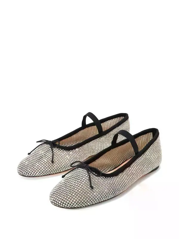LOEFFLER RANDALL Leonie Crystal Bow Ballet Flats