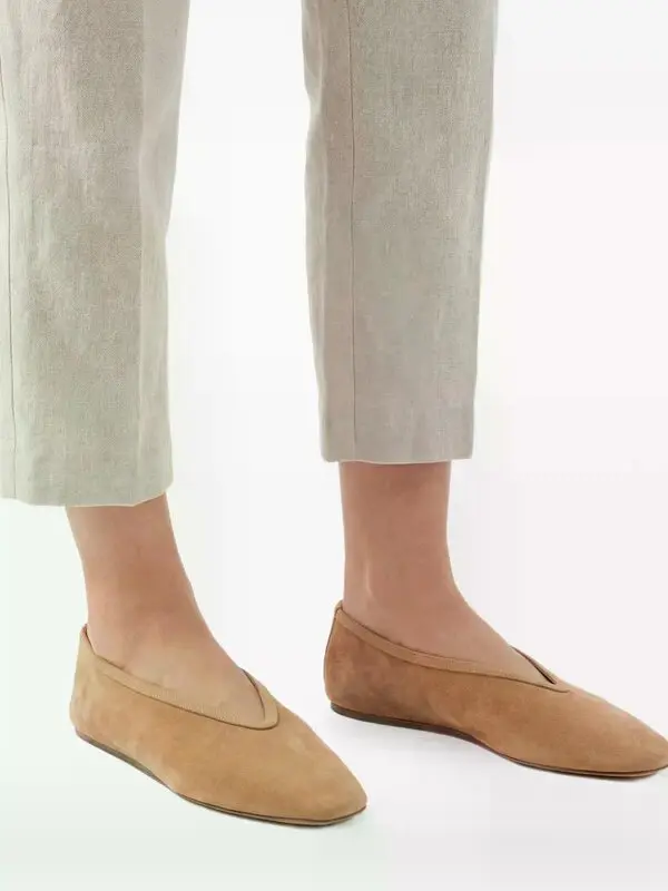 Le Monde Beryl Pointed-toe Suede Pumps - Neutrals