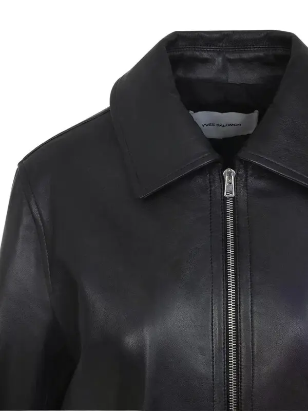 YVES SALOMON Zip-up Jacket - Black