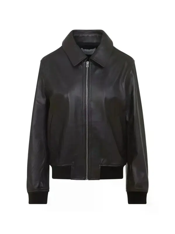 YVES SALOMON Zip-up Jacket - Brown