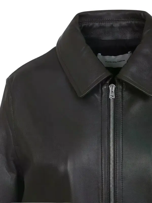 YVES SALOMON Zip-up Jacket - Brown