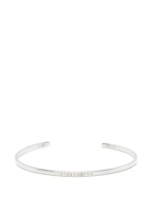 MAISON MARGIELA Logo-engraved Bracelet - Silver