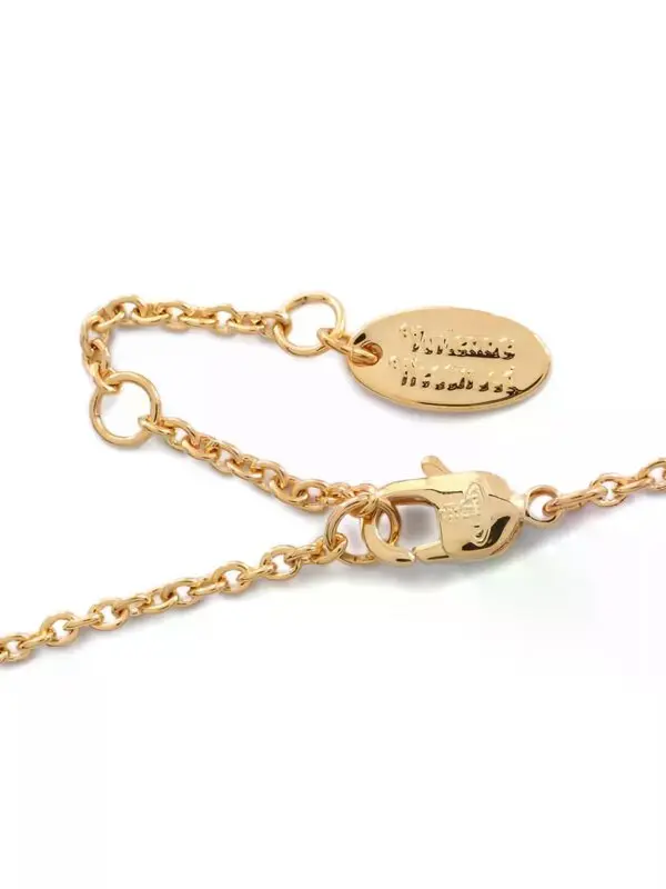 VIVIENNE WESTWOOD 2000s Kika Orb Rhinestone Necklace - Gold
