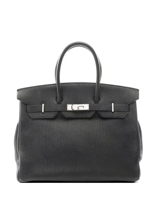 Hermès 2003 35 Birkin Leather Handbag - Black