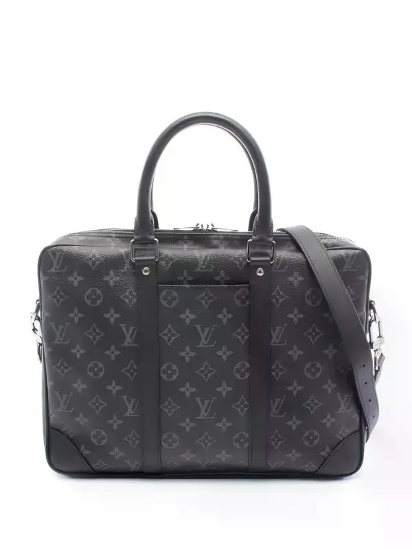 LOUIS VUITTON 2010s Pm Voyage Briefcase - Black